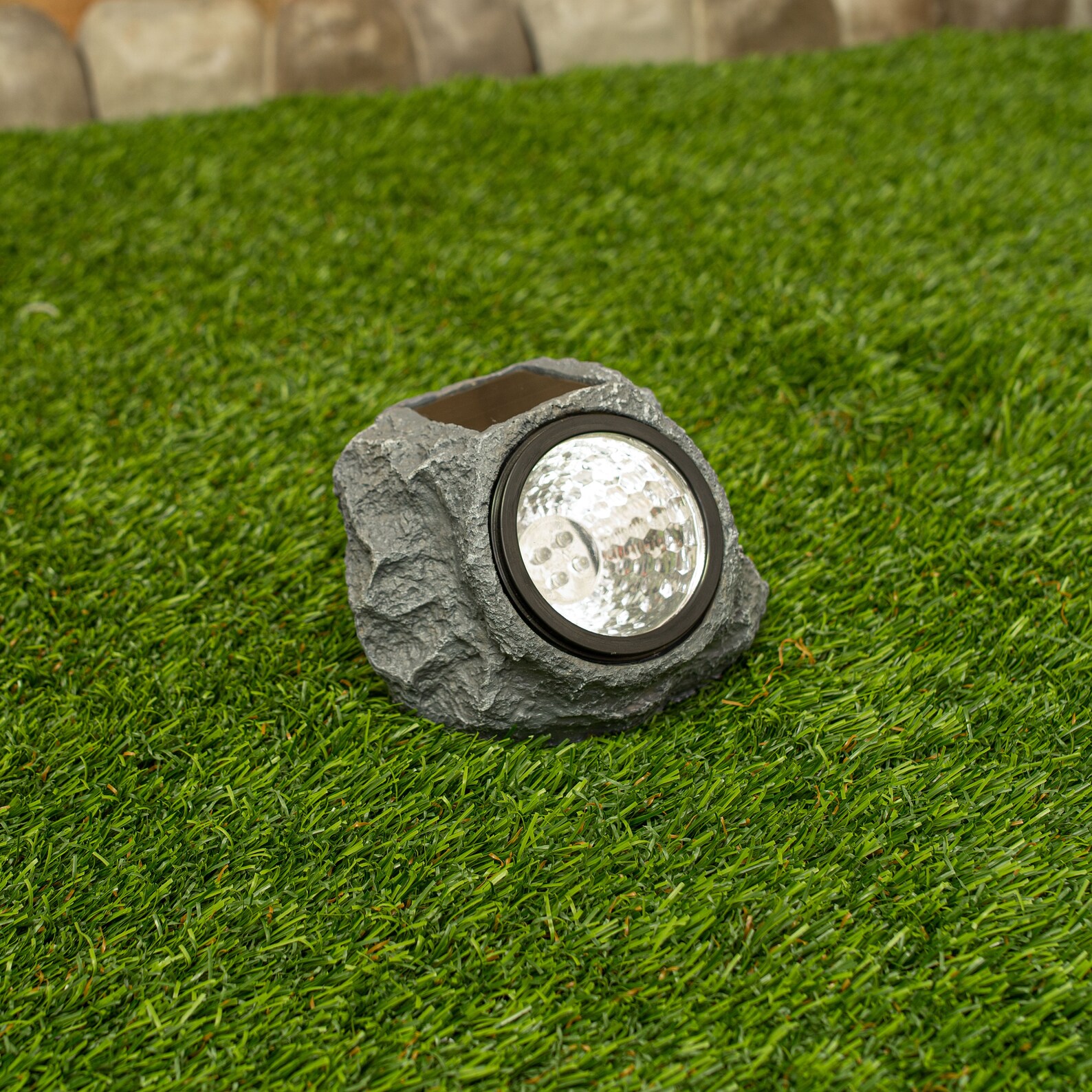 Set of 2 Solar Rock Spot Lights - Etsy UK