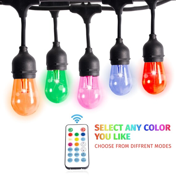 24' 12-socket Color Changing LED String Light - Etsy