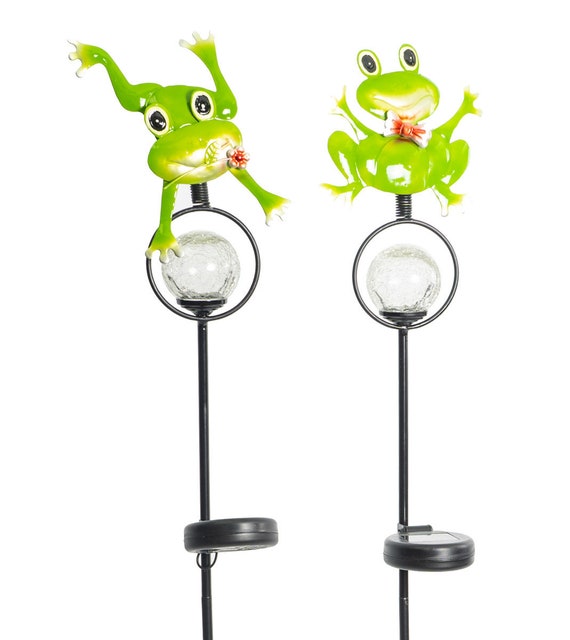 Solar Frog Stake Light - Etsy