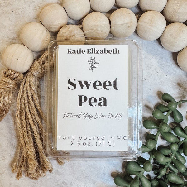 Sweet Pea Wax Melt - Etsy