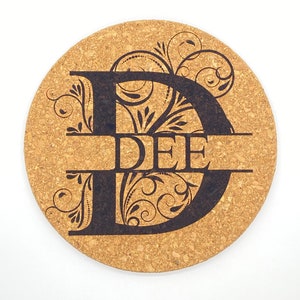 Custom Cork Trivet Personalized Hot Pad Engraved Cork - Etsy