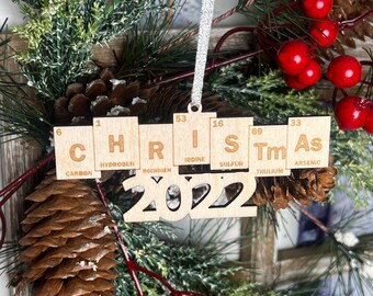 Periodic Table Christmas - Etsy
