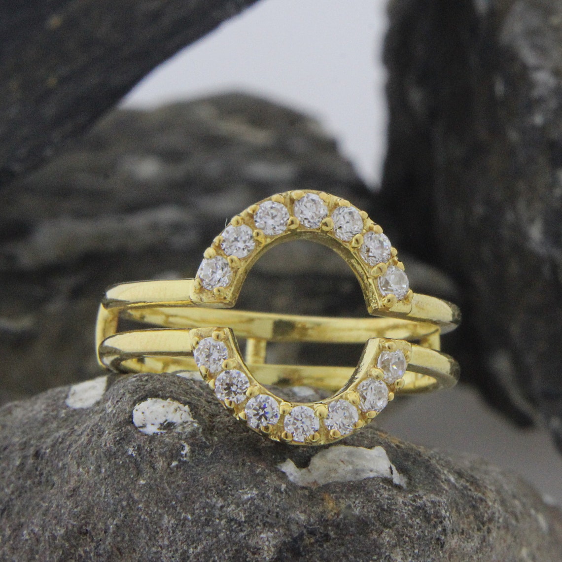 Oval Solitaire Diamond Ring Protector Ring Guard Spacer - Etsy
