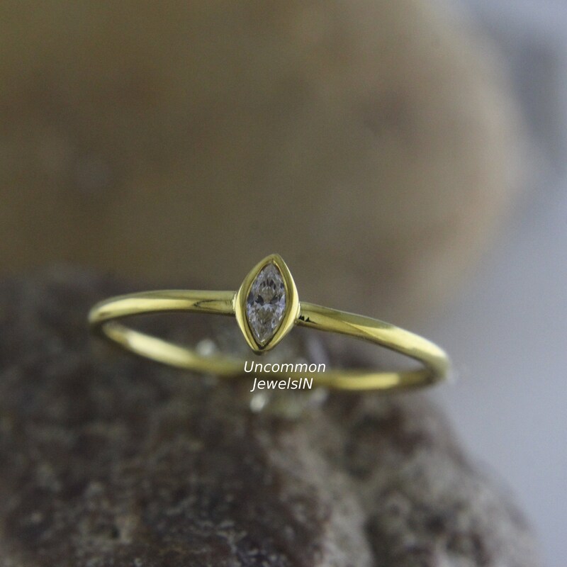 Tiny Engagement Ring - Etsy