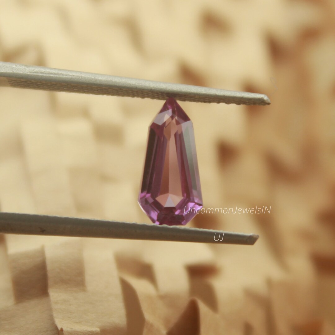 Lab Alexandrite Shield Cut, B2B Jewellery Supplies, Custom Cut Gemstone ...