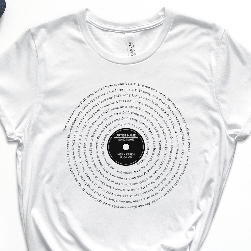 Song Lyric Shirts - Etsy