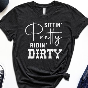 Sittin Pretty Riding Dirty, Motorcycle Tanks for Women, Bikers Wife, Biker Chick Tank, Biker ...