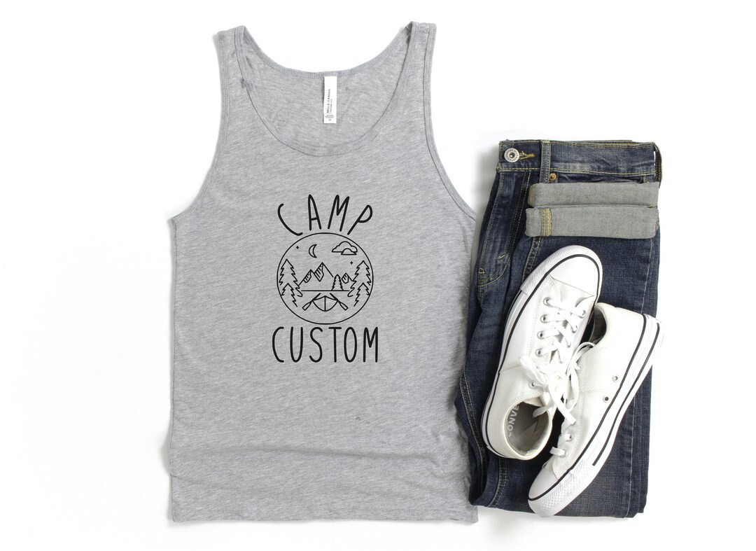 Custom Camp Tank, Camp Squad, Gift for Camper, Family Camping Tank ...