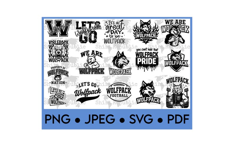 High School, Pep Rally, Wolfpack Volleyball, Wolfpack Football SVG ...
