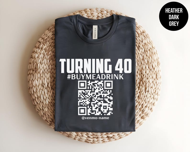 Turning 40 Shirt, Buy Me A Drink, 40th Birthday Gift, Custom Birthday ...