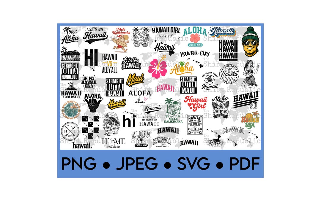 Hawaii Girl SVG, Island Life, Hawaii State, Cute Womens Hawaii, Island ...