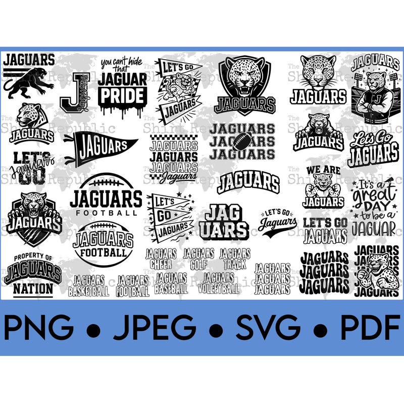 Jaguar Mascot Cheer Svg - Etsy
