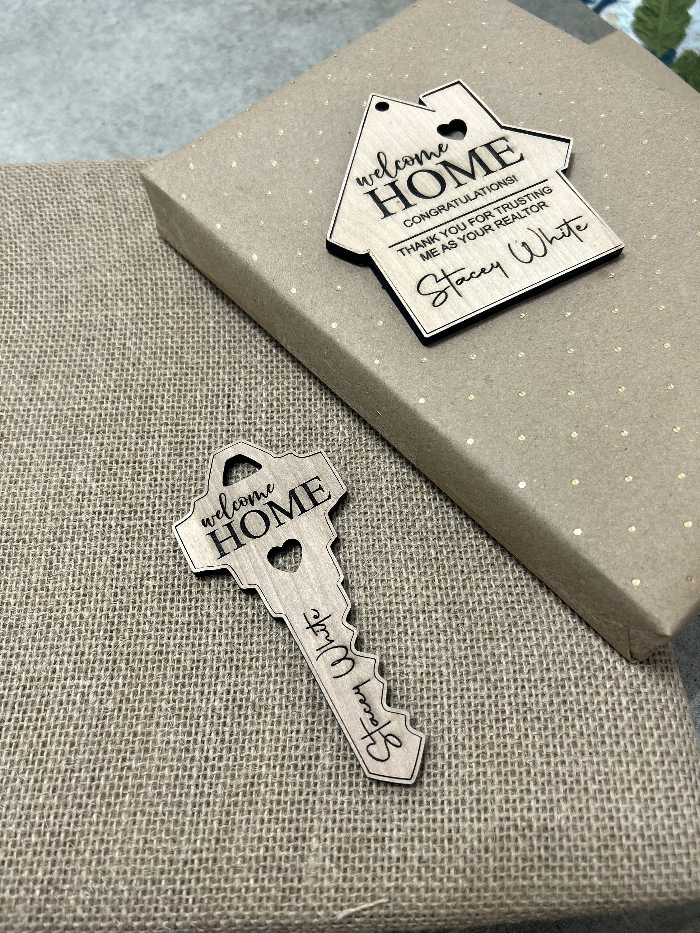 Realtor Gift, New Homeowner, Realtor Closing Gift, Custom Keychain ...