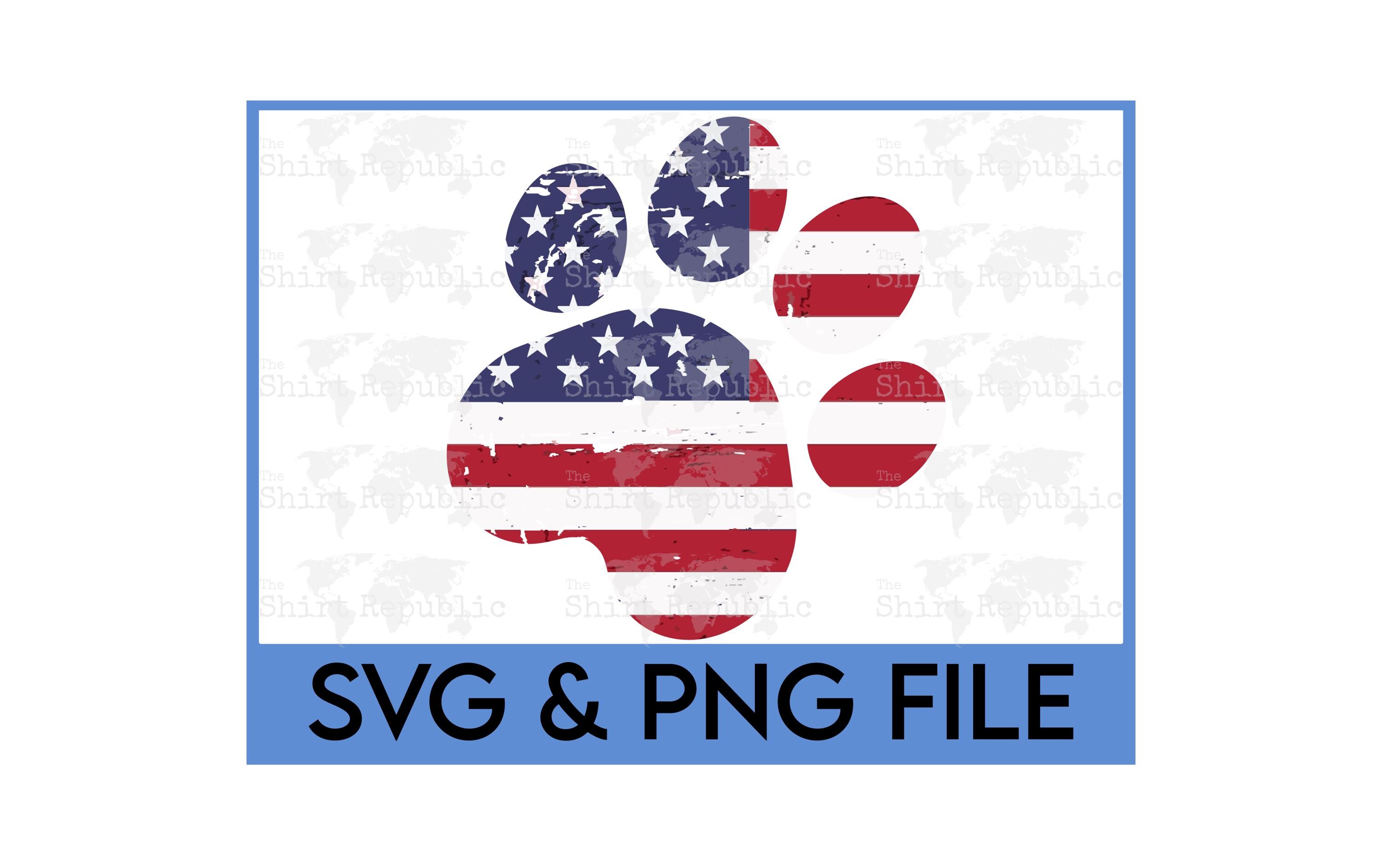 USA Dog Paw, Republican SVG, America PNG, Funny Political, Anti ...