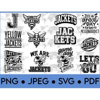 Jackets SVG, Jackets PNG, Mascot Shirt Design, Team Spirit Png, Jackets ...
