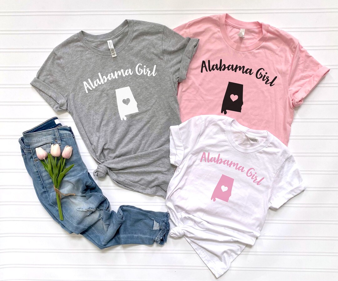 Alabama Girl Shirt, Cute Alabama Shirt, Alabama State, Girl Alabama ...