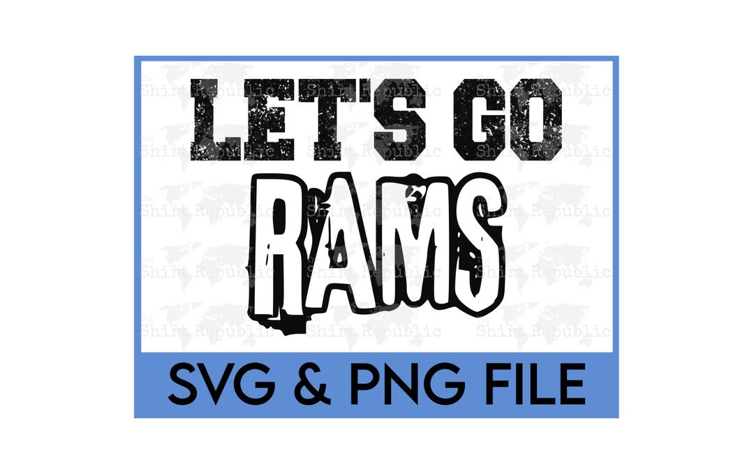 Lets Go Rams SVG, Rams Mascot PNG, Rams Volleyball, Rams Cheer, Rams ...