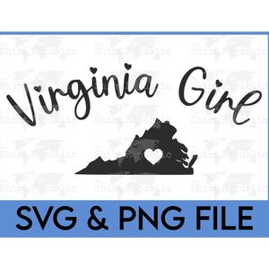 Virginia Girl, Cute Virginia SVG, Virginia State, Girl Virginia PNG ...