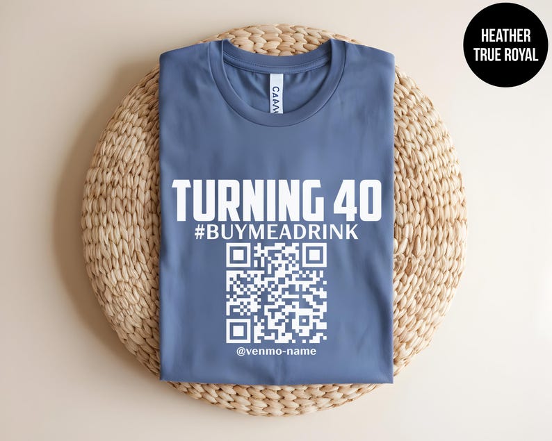 Turning 40 Shirt, Buy Me A Drink, 40th Birthday Gift, Custom Birthday ...