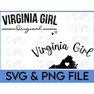 Virginia Girl, Cute Virginia SVG, Virginia State, Girl Virginia PNG ...