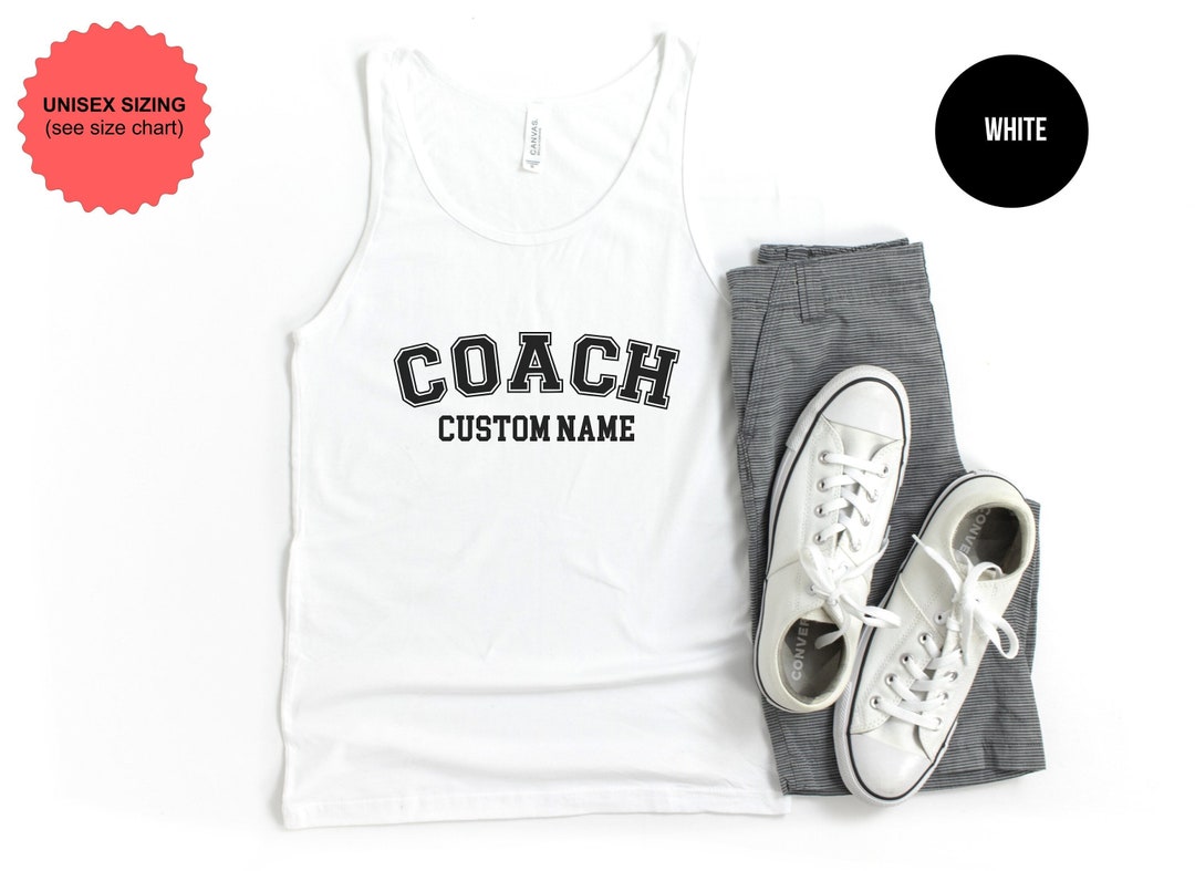 Custom Coach Tank, Personalized Coach Tank, Best Coach, Sport Lover ...