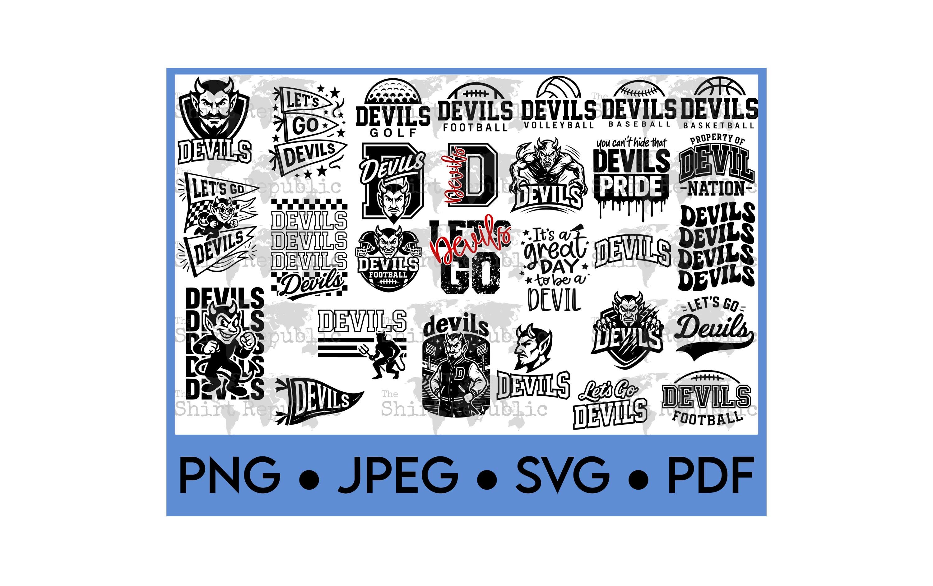 High School, Pep Rally, School Spirit, Devil Mascot SVG, Devil ...