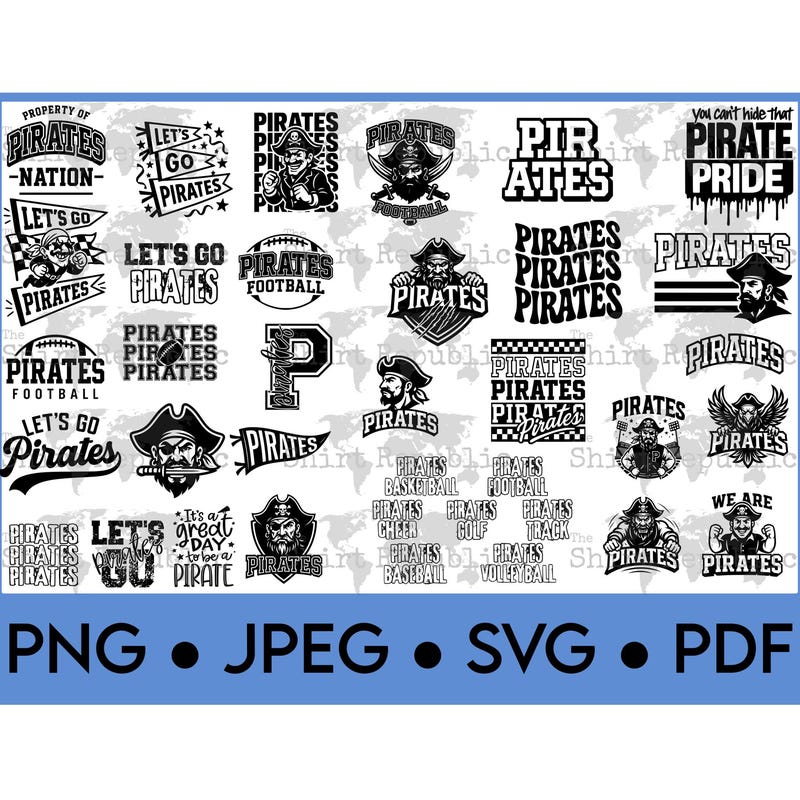 Mascot Png Pirates - Etsy