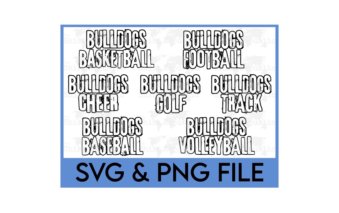 Lets Go Bulldogs PNG, Bulldogs Mascot SVG, Bulldog Volleyball, Bulldogs School, Custom Bulldogs ...