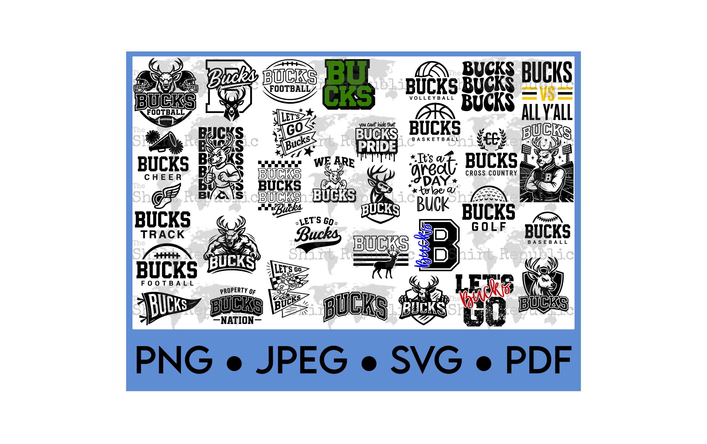 High School, Buck Custom, Buck Mascot, Buck Volleyball, Go Bucks SVG ...