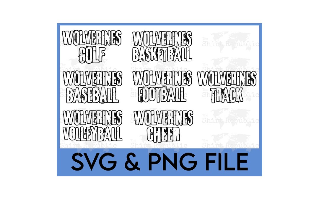 Wolverine Custom Mascot SVG, Wolverines Volleyball, Go Wolverines PNG ...