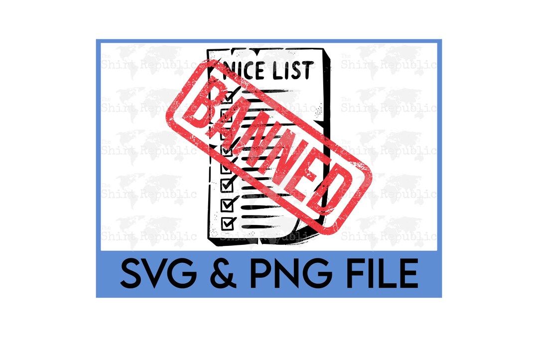 Santa's Nice List PNG, Merry Christmas SVG, Xmas Holiday, Funny ...
