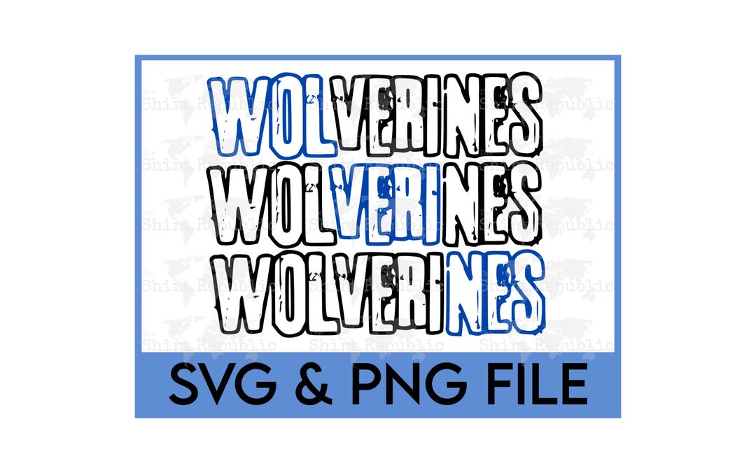 Wolverine Custom Mascot SVG, Wolverines Volleyball, Go Wolverines PNG ...