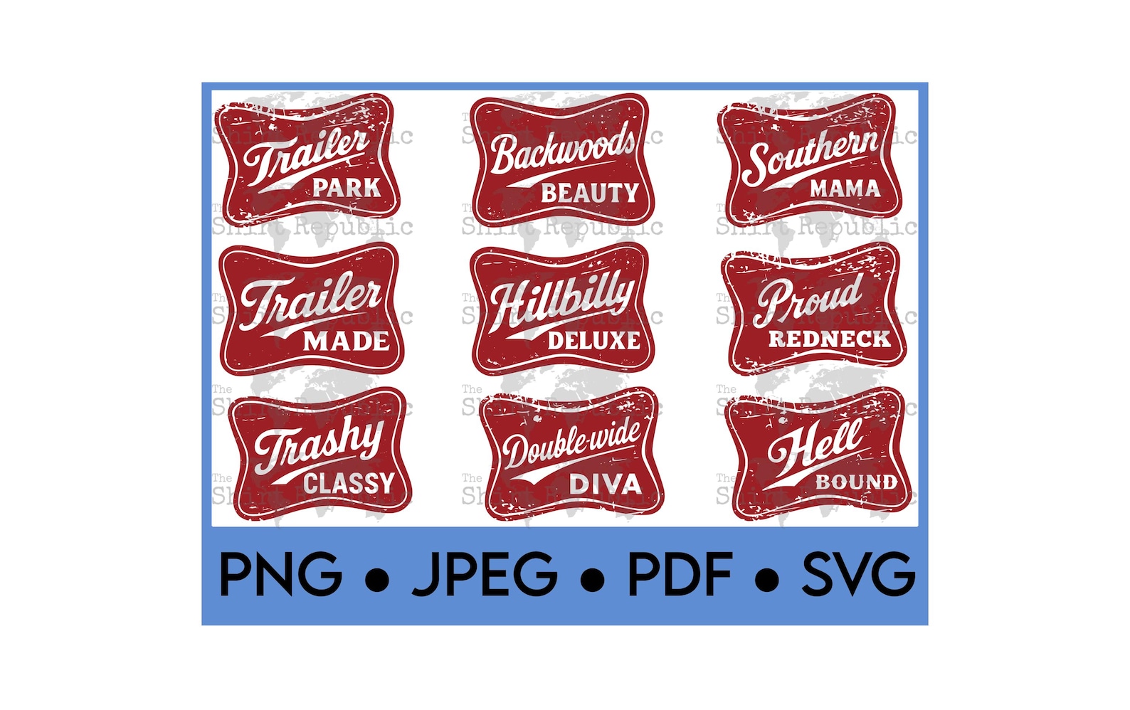 Funny Redneck PNG, Cute Mullet, Trailer Park, Hillbilly Heart, Country ...