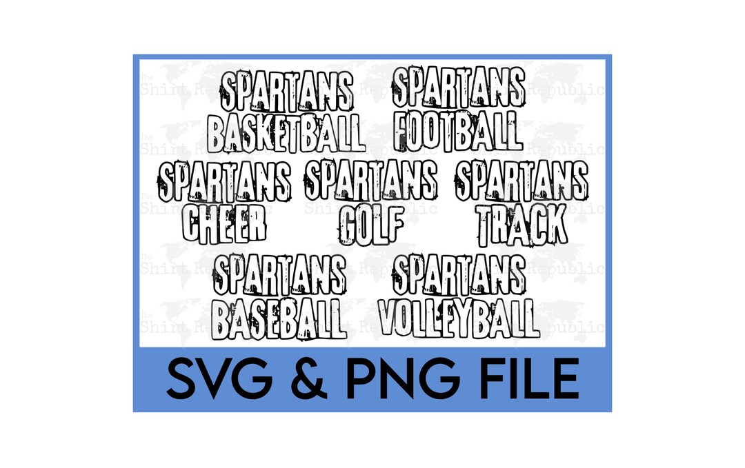 Spartans Mascot SVG, Spartans Volleyball, Go Spartans PNG, Custom ...