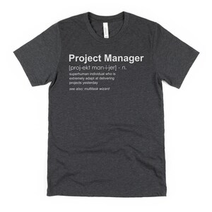 Project Manager Shirt Project Management PM Gift Project | Etsy
