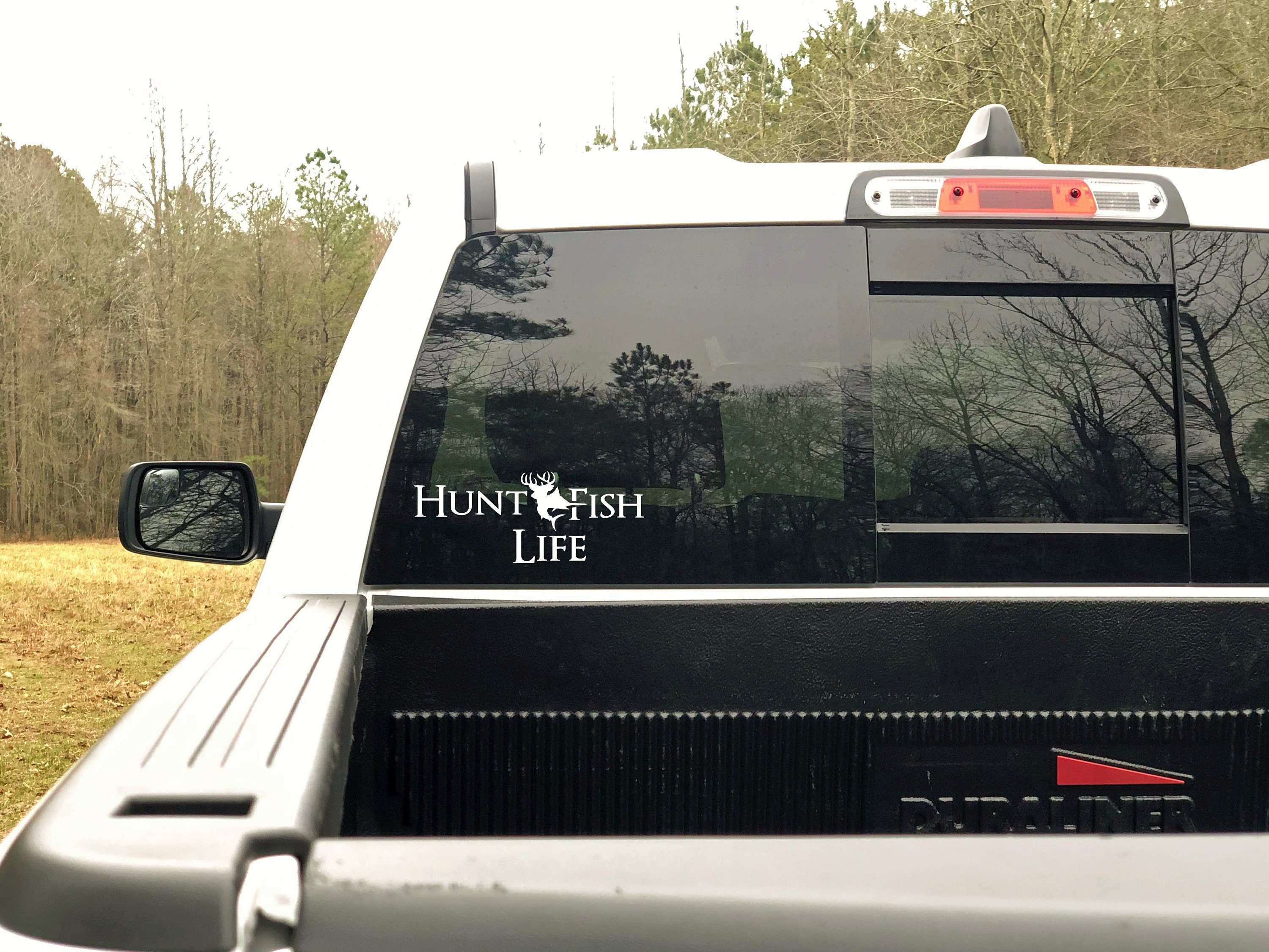 Hunt Fish Life Rectangle Decal - Etsy
