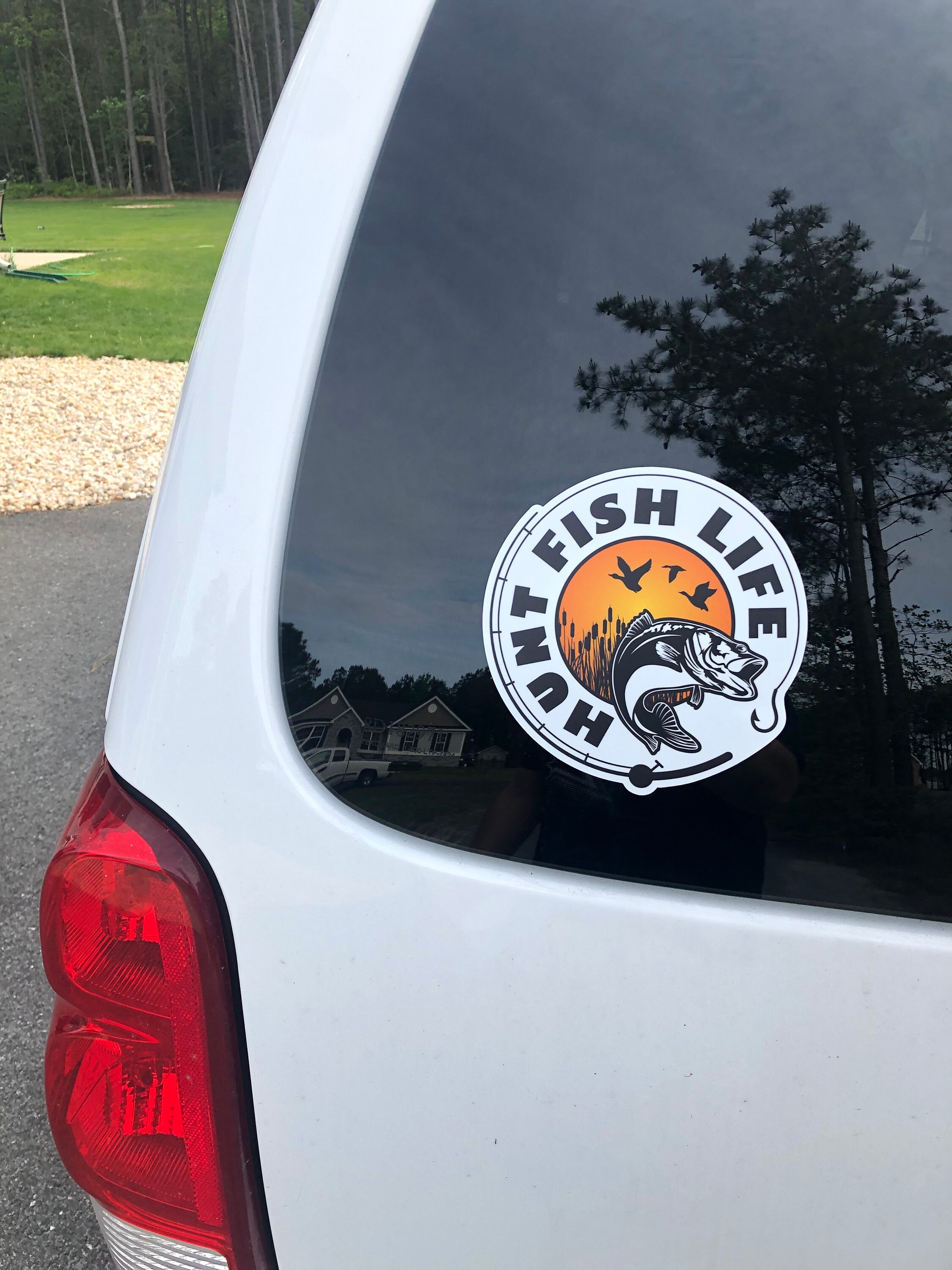 Hunt Fish Life Bass/waterfowl Decal - Etsy