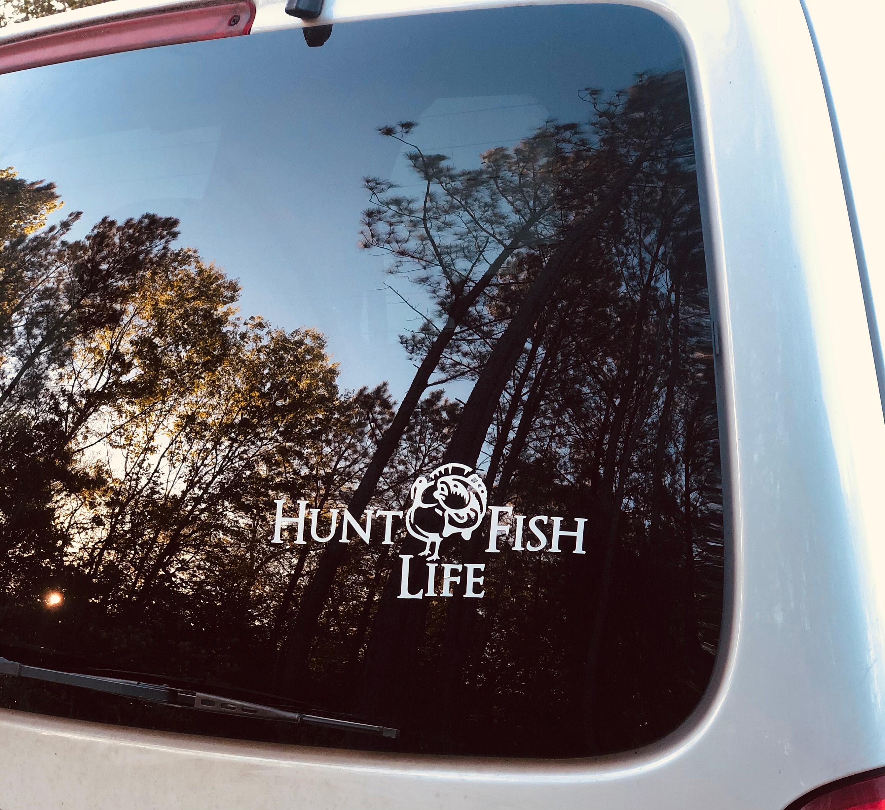 Hunt Fish Life Turkey/bass Decal - Etsy