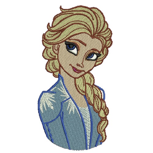 Anna and Elsa Frozen Machine Embroidery Design in 4 Sizes - Etsy