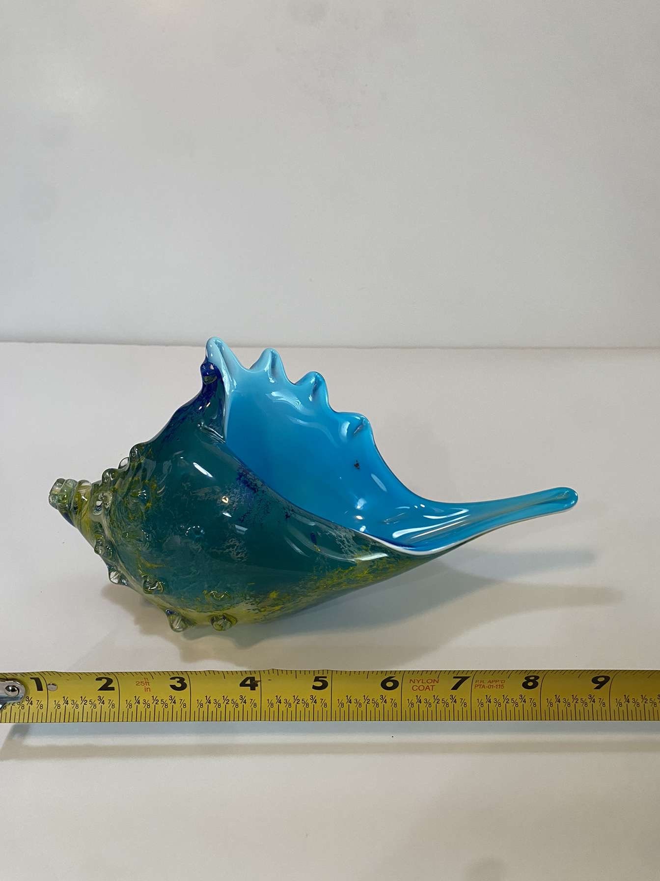 Vintage Decor Art Glass Conch Shell - Etsy