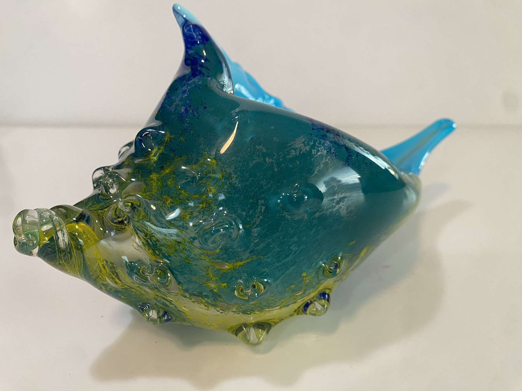 Vintage Decor Art Glass Conch Shell - Etsy