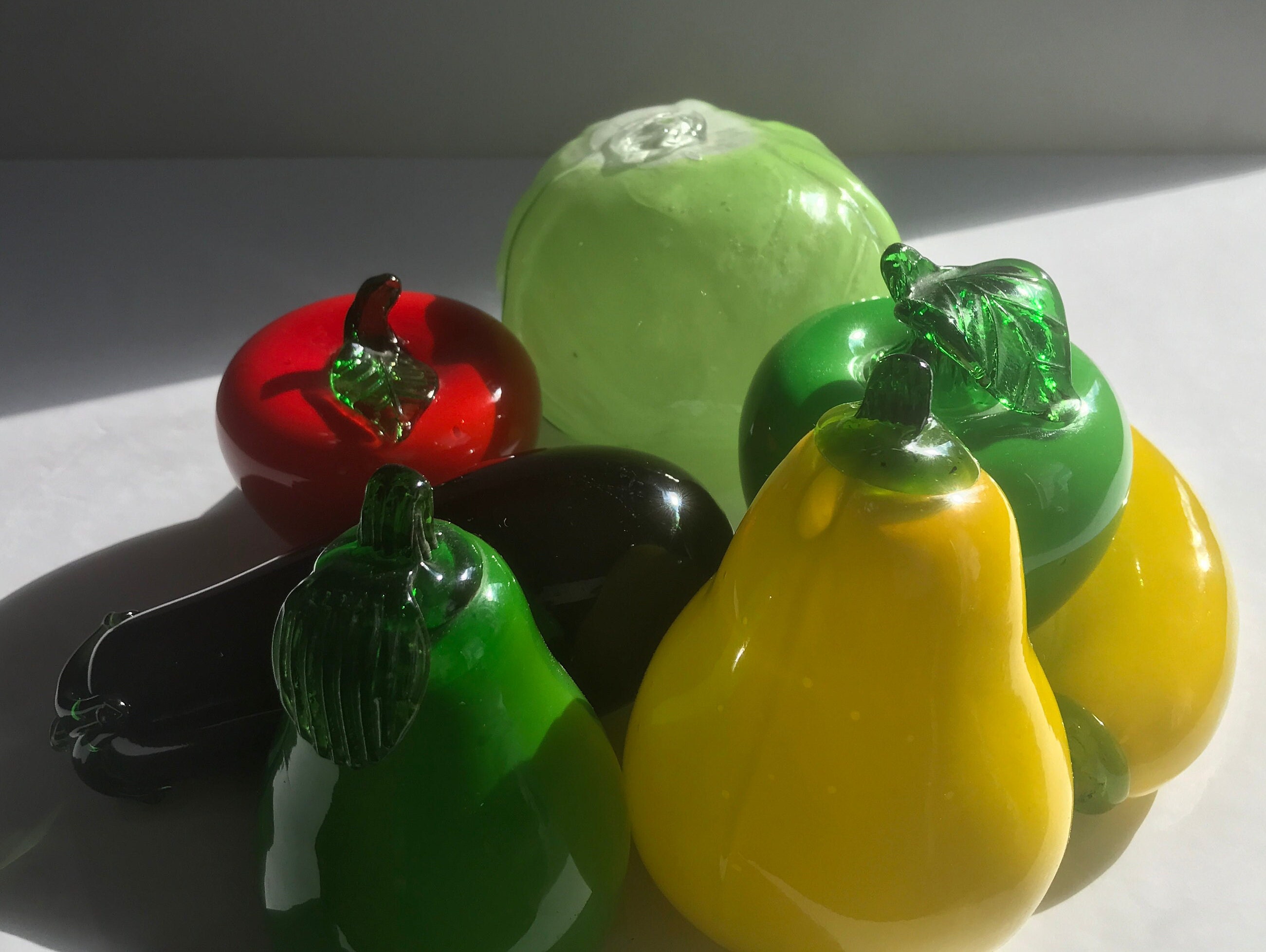 Vintage Art Glass Fruit Decor Lot3 - Etsy