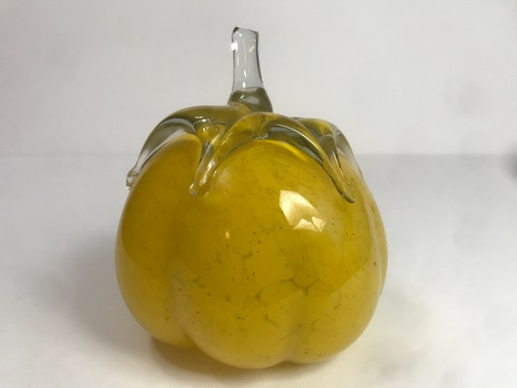 Vintage Blown Art Glass Squash Glass Sculptures & Figurines Glass Art ...