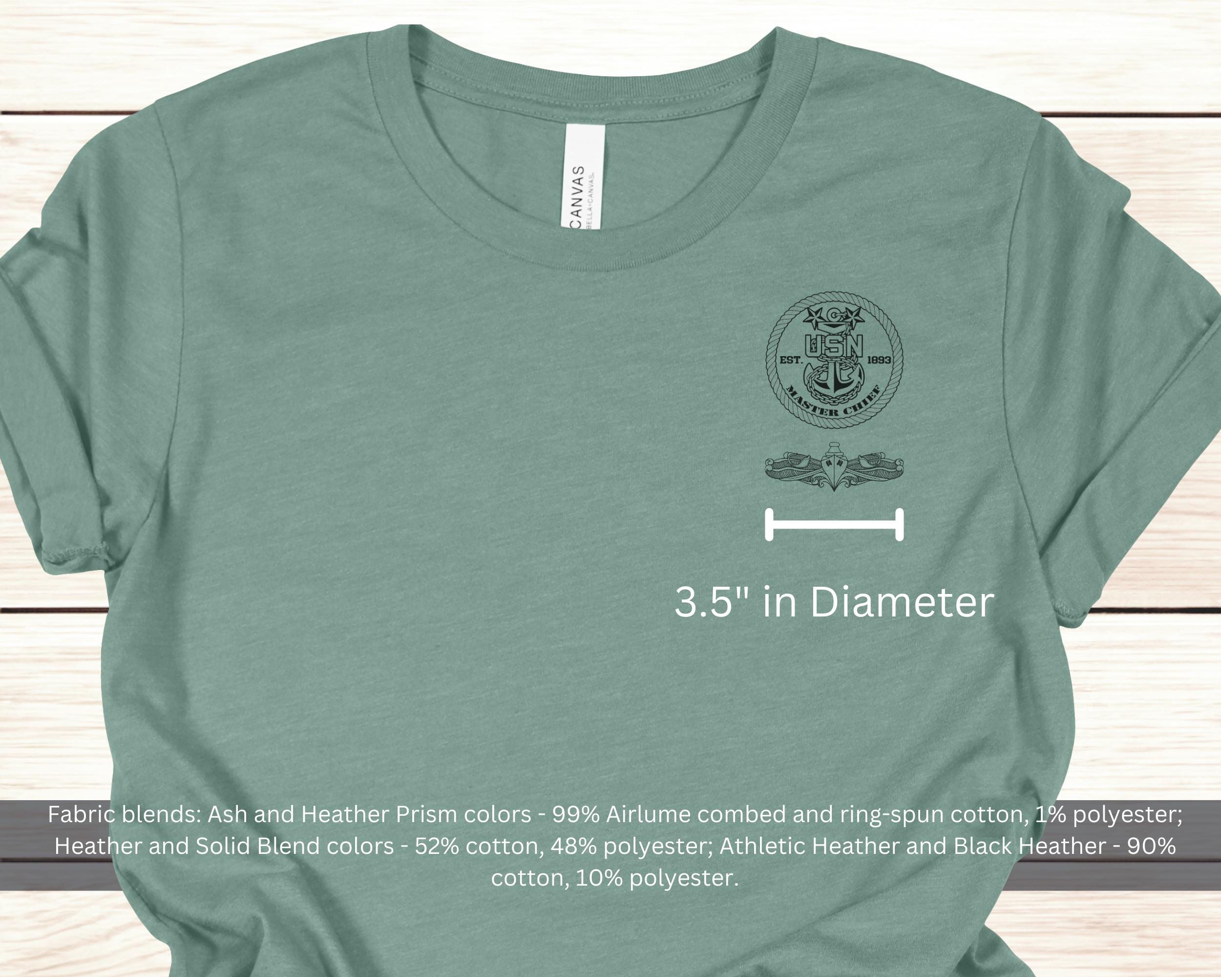 US Navy Master Chief T-shirt - Military Pride Apparel, Gift for Navy ...