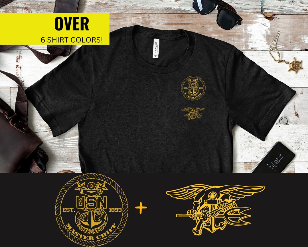 US Navy Master Chief T-shirt - Military Pride Apparel, Gift for Navy ...