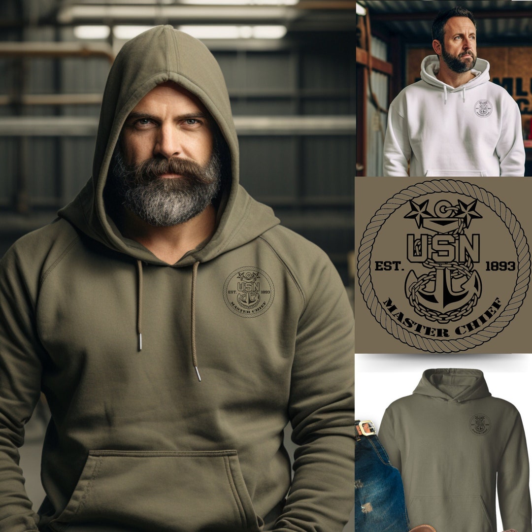Navy Master Chief Hoodie 1893 black - Etsy