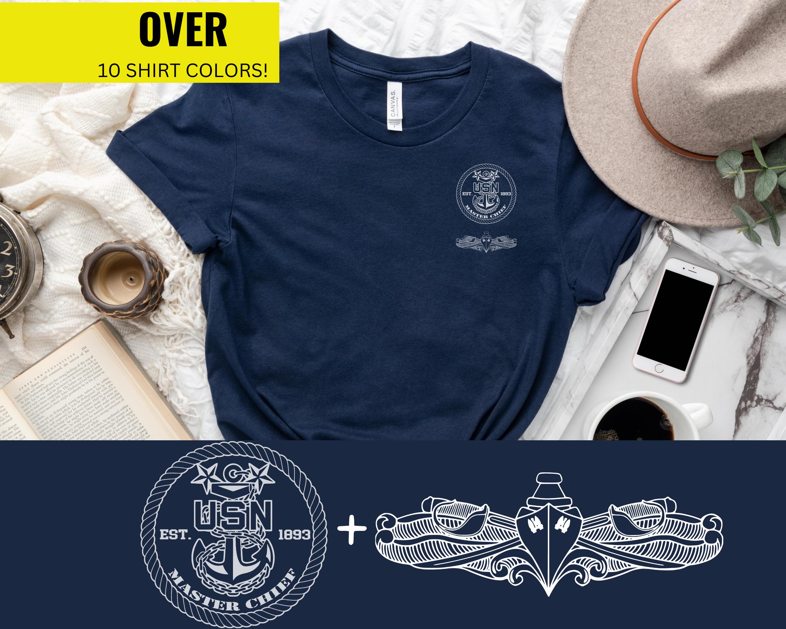 US Navy Master Chief T-shirt - Military Pride Apparel, Gift for Navy ...