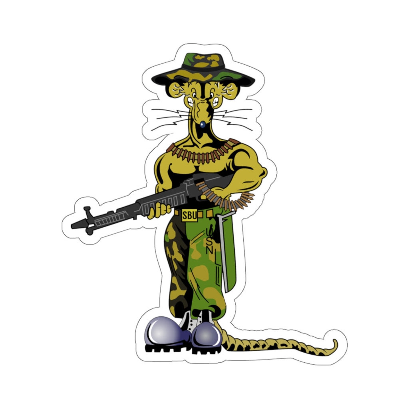 River Rat Sticker (color) - Etsy