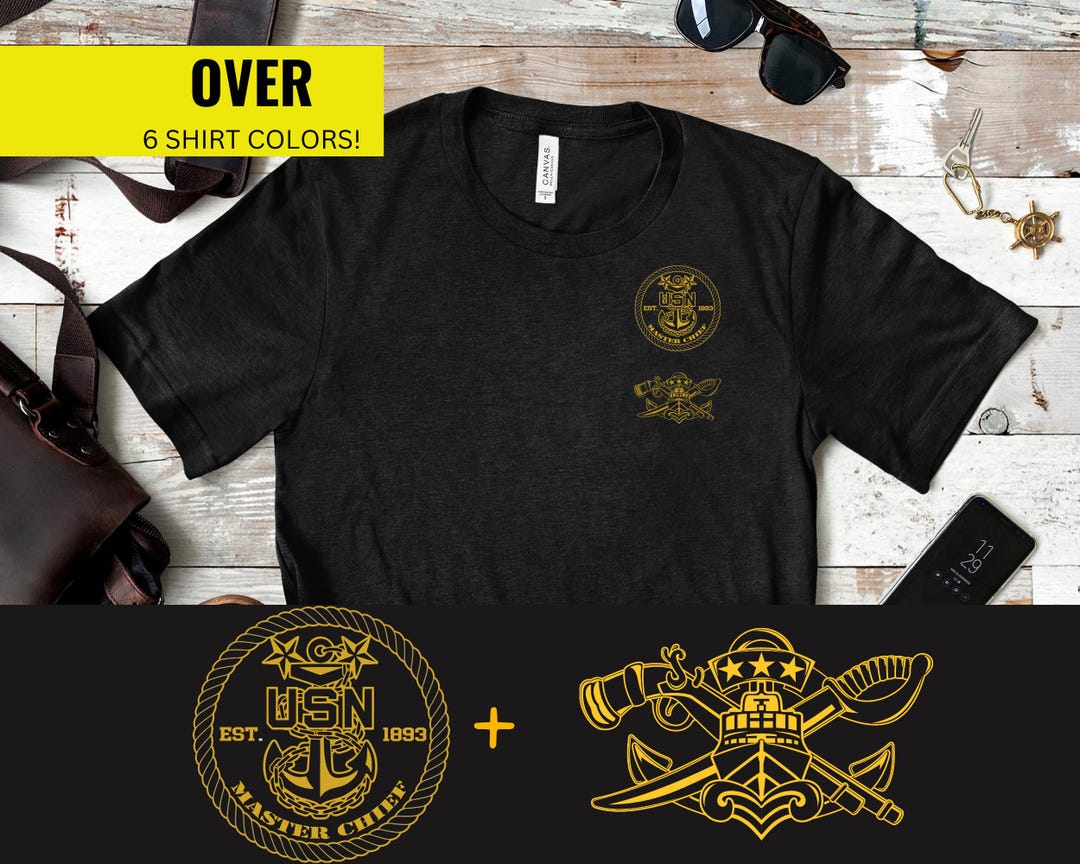 Navy Master Chief SWCC T-shirt - Gold Collection - Etsy