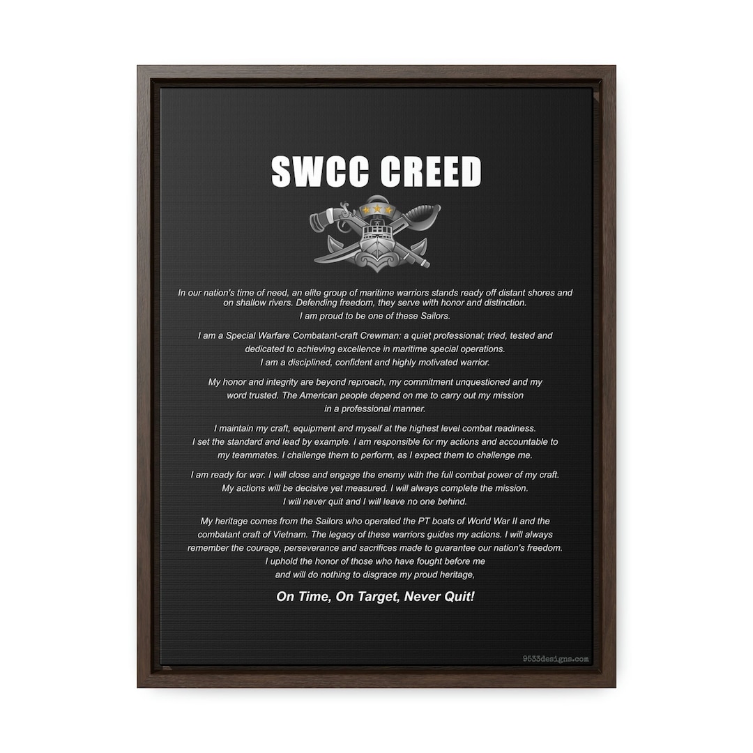 Swcc Creed Premium Art - Etsy